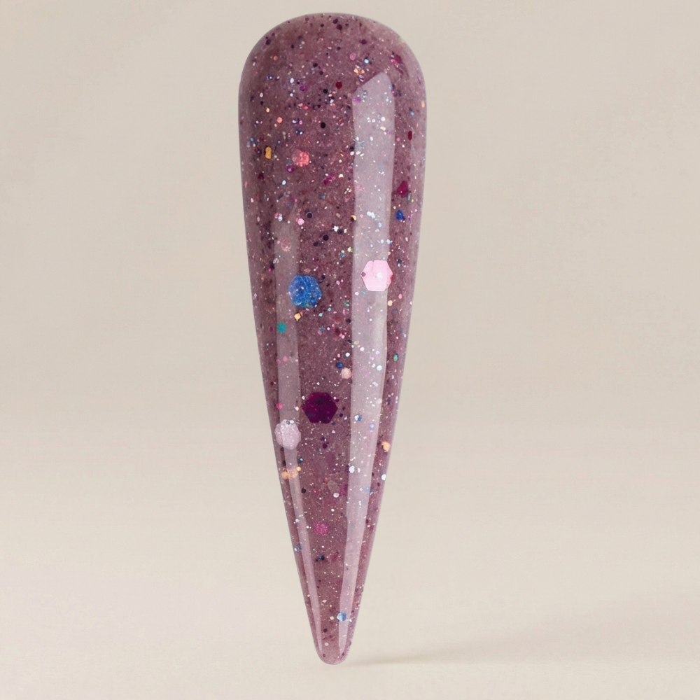 fancy2025 Dipping Powder – elegantes Mauve mit Glitzer | fancyhands®